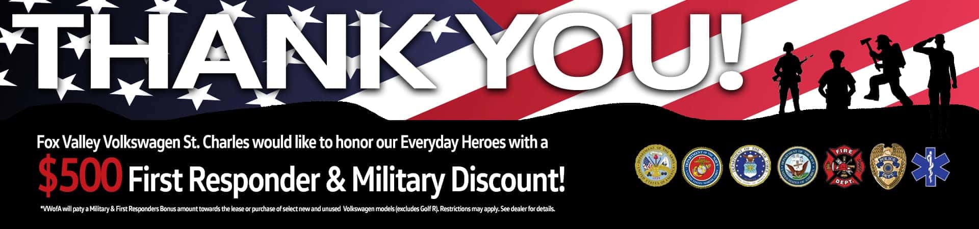 Volkswagen Military & First Responder Program | Fox Valley VW