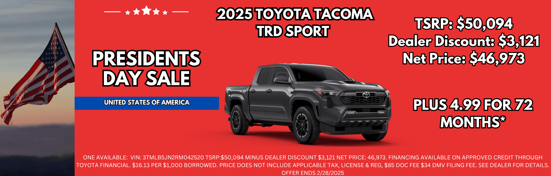 Presidents Day Car Sales 2025