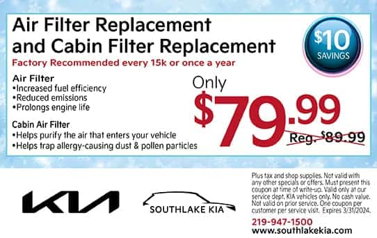 Kia Service Coupons at Southlake Kia in Merrillville, IN