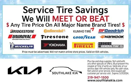 Kia Service Coupons at Southlake Kia in Merrillville, IN