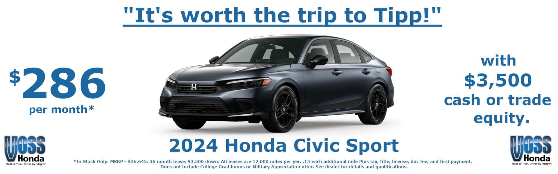 New & Used Honda Vehicles in Tipp City | Voss Honda